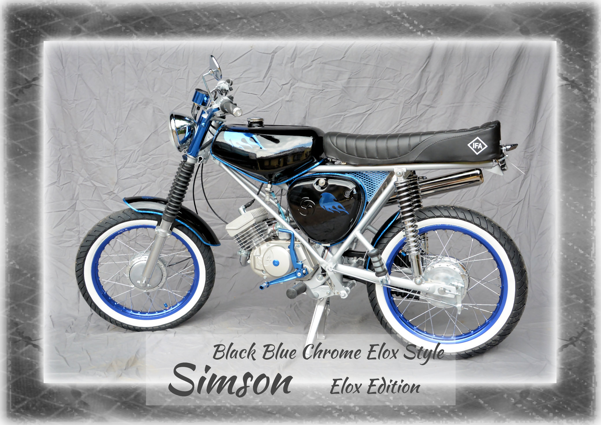 Black Blue Chrome Elox Style